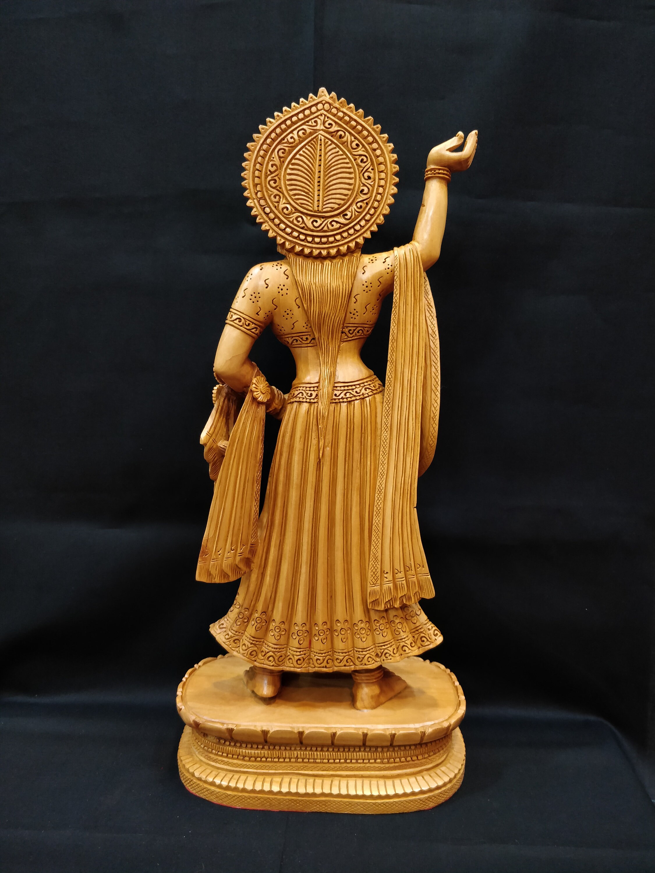 Wooden Dancing Girl Statue , Devadasi Statue , Ancient Art , Wooden ...