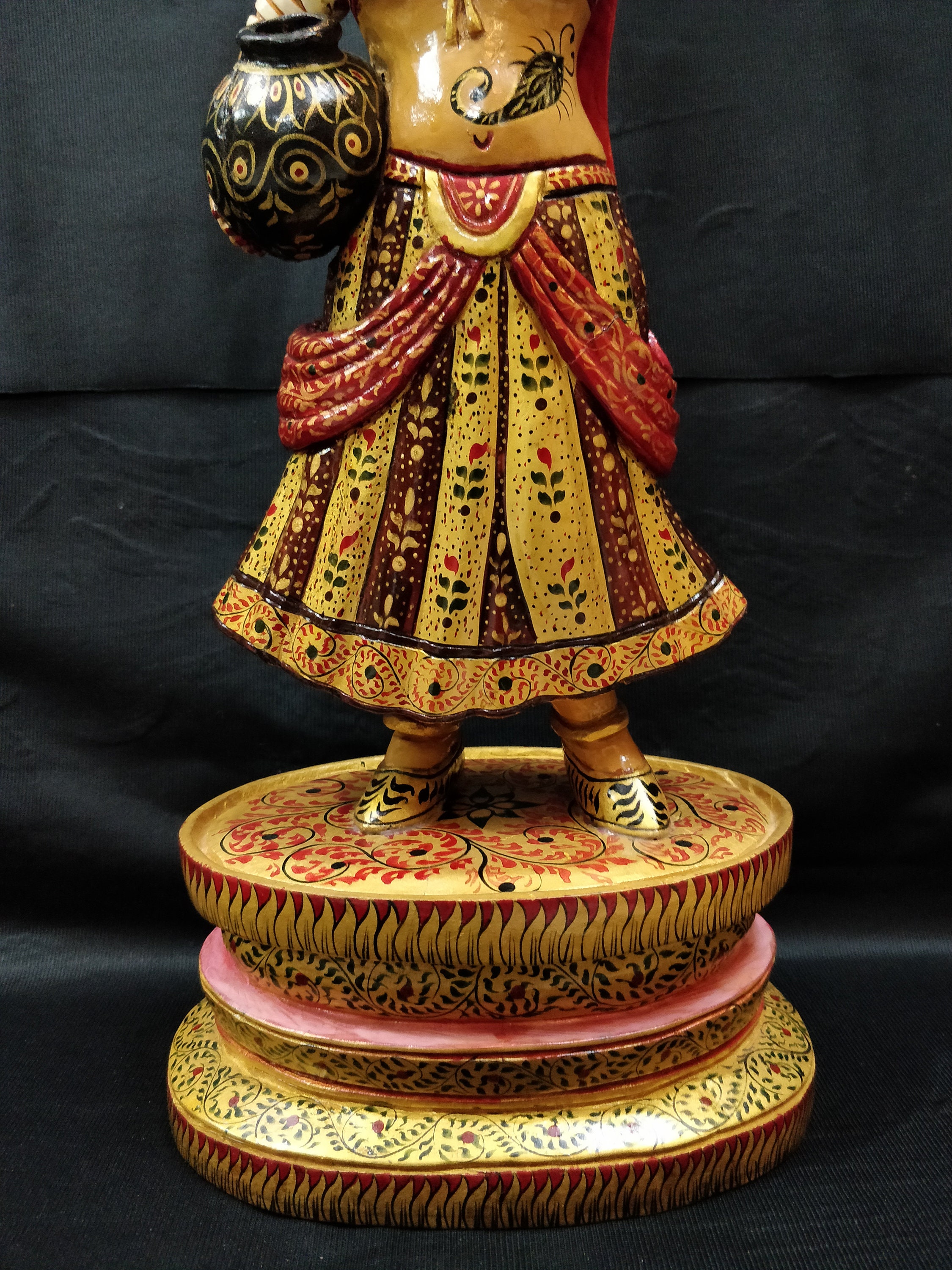 18 Vintage Wooden Panihari Village Women With Pot - Etsy