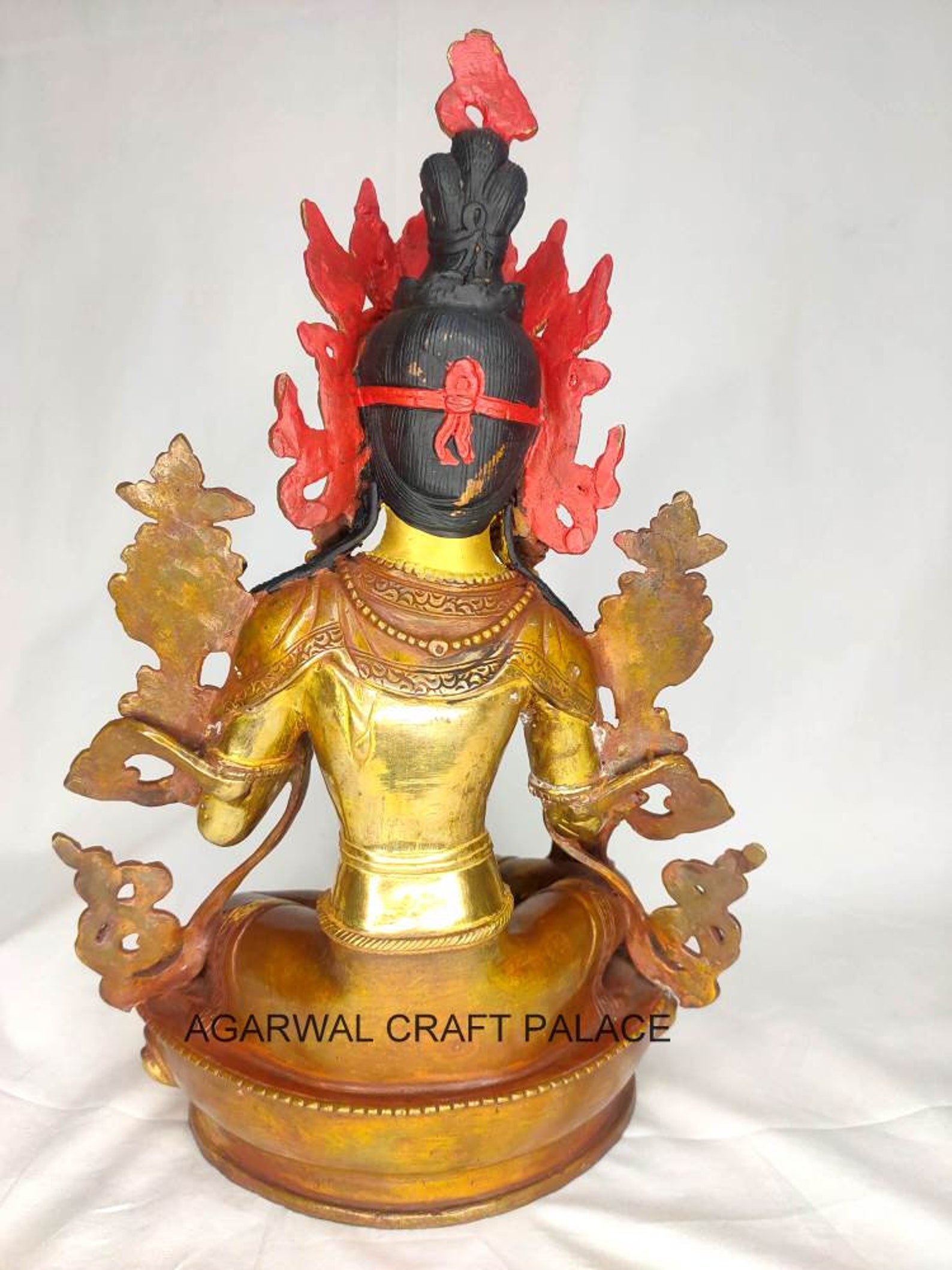 White Tara Statue, Jetsun Dolma, Gold Tara Bosatsu, Vajrayana ...