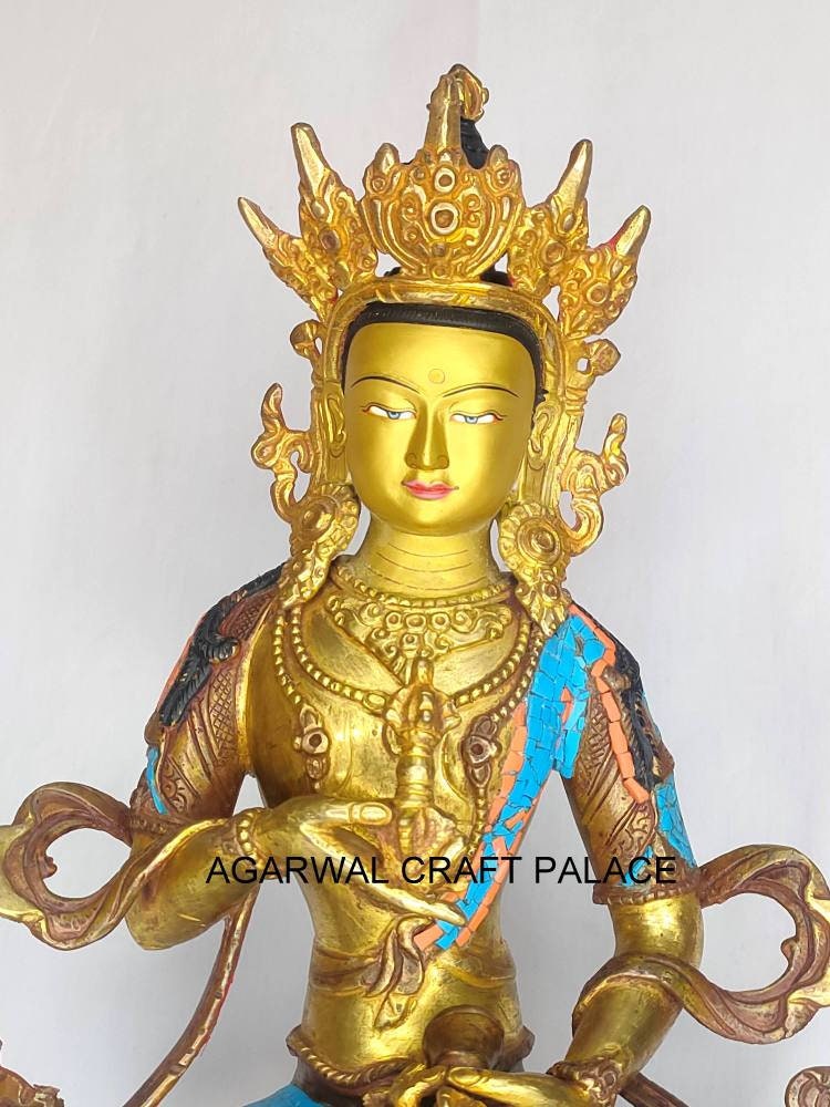 White Tara Statue, Gold Tara, Vajrayana, Jetsun Dolma, Female Buddha ...