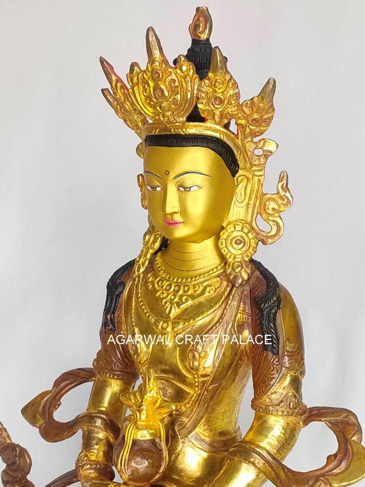 Godess Tara Statue, Bodhisattva, Buddist Deity Jetsun Dolma, Sgrol-dkar ...