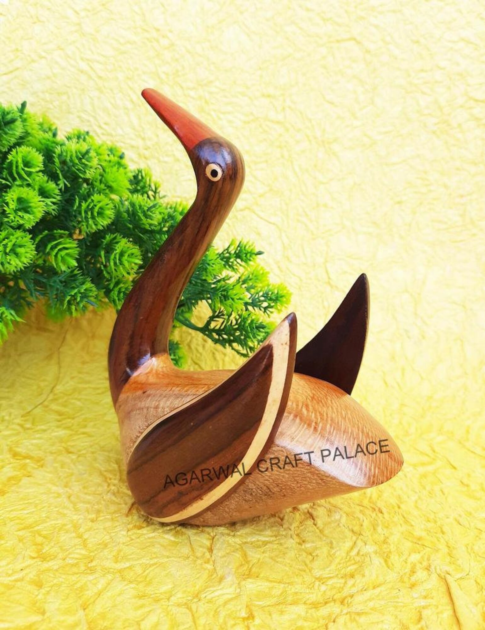 Wooden Swan Statue Whooper Swan Mute Swan Cygnus Olorfelted - Etsy