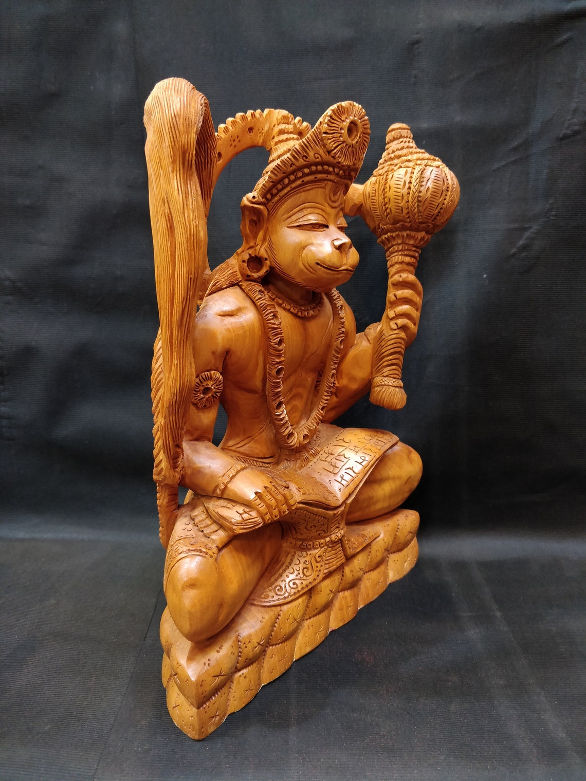 Buy Hanuman Statue, Lord Hanuman Sculptures, Spiritual Gifts, Wooden ...