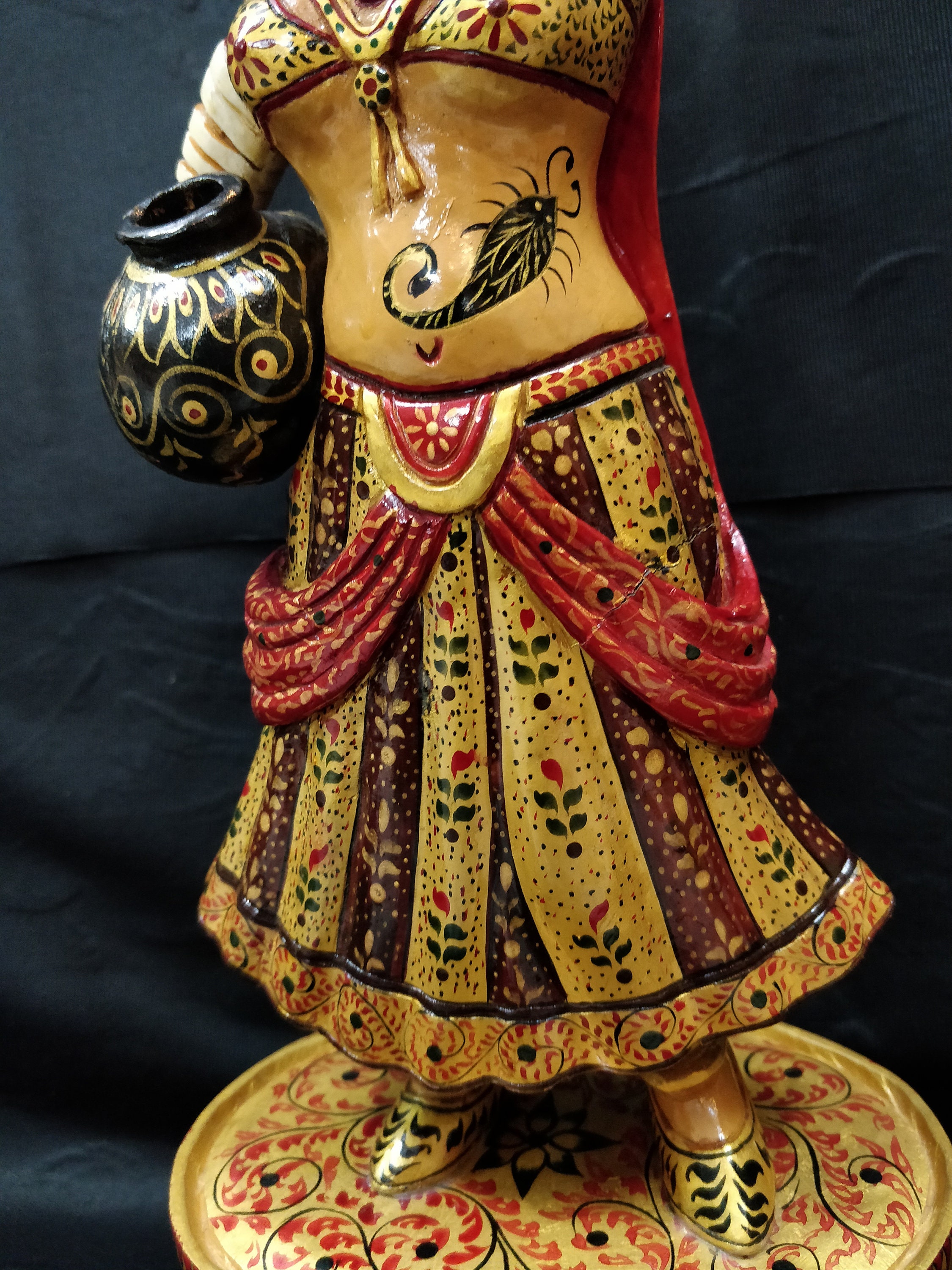 18 Vintage Wooden Panihari Village Women With Pot - Etsy