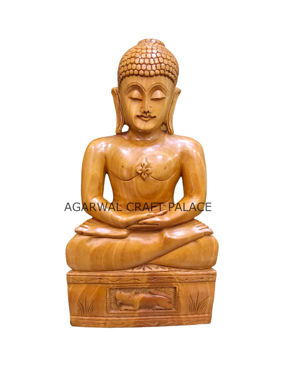 Mahavir Jain Wooden Statue, Mahaveer Jain Swami Idol, Lord Mahaveer ...