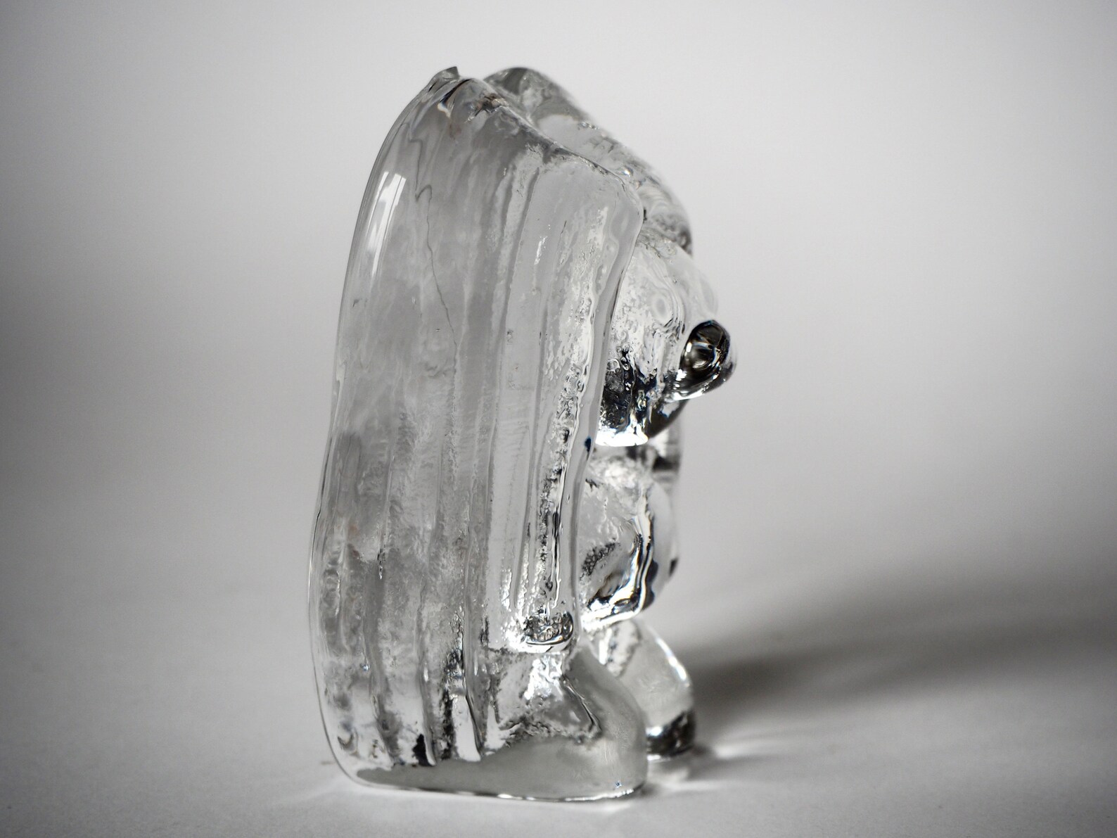 Vintage Scandinavian Glass Bergdala Swedish Troll Figurine Gnome Troll ...