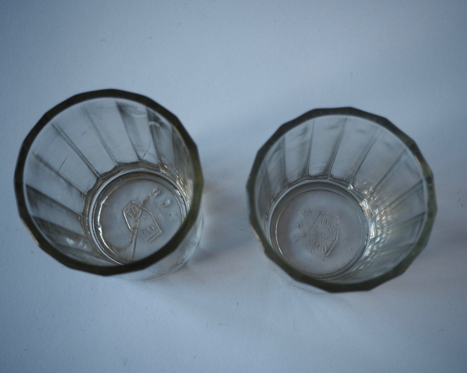 Set of 2 Retro Faceted Glass ,soviet Drinking Glass, 1970s Soviet ...