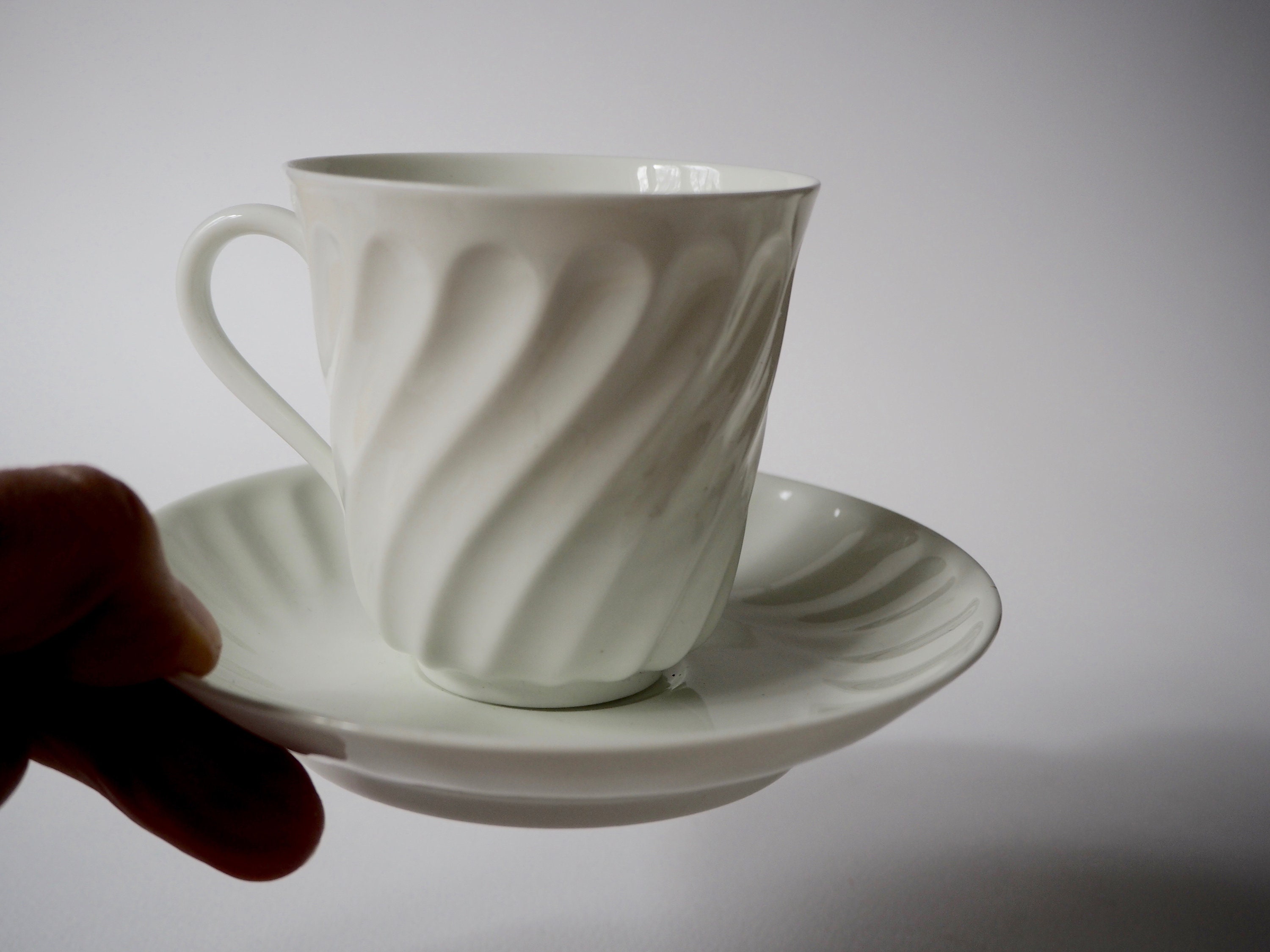 Delicate White Bone China Coffee Cups Made in Lomonosov - Etsy