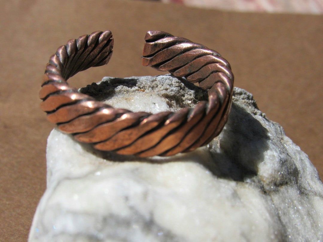 Handmade Healing Hammered Copper Wire Ring - Etsy