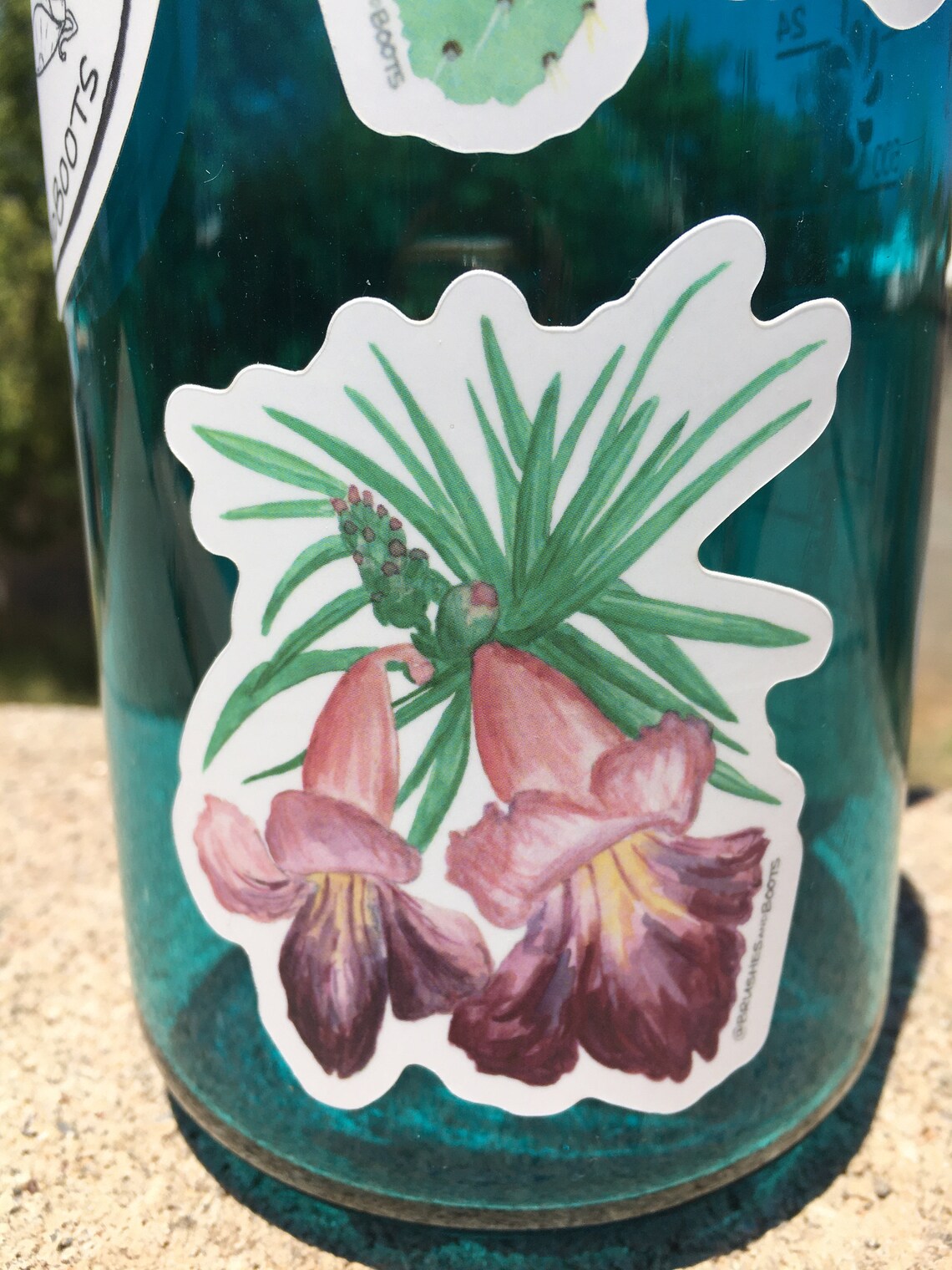 Desert Willow Bloom Vinyl Sticker - Etsy