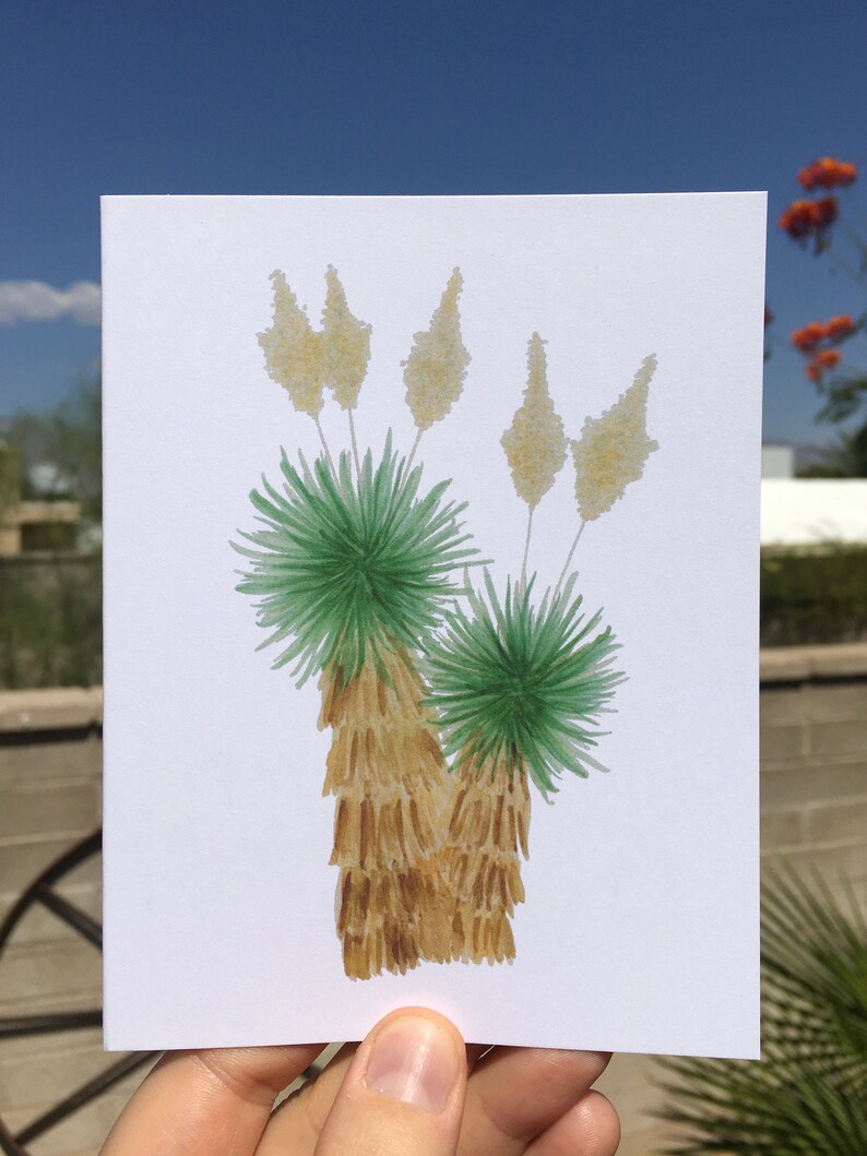Soaptree Yucca - Blank Greeting Card - Etsy