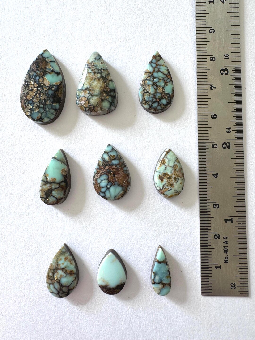 Seven Dwarfs Turquoise Cabochon, Natural Polished Turquoise Cab ...