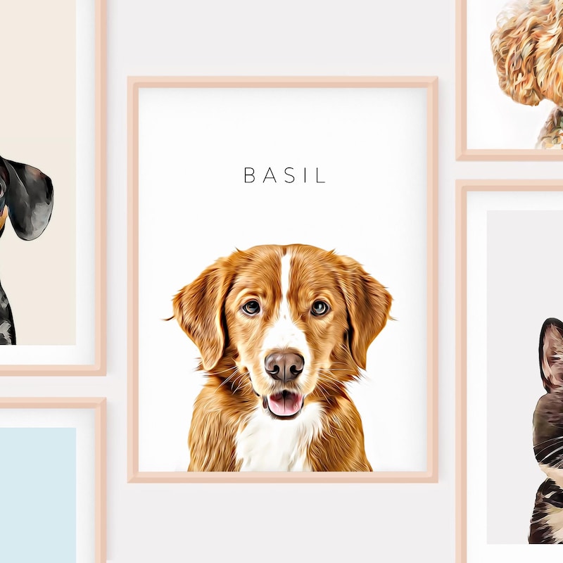 Custom Dog Poster - Etsy