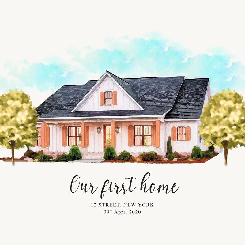 House Portrait - Etsy