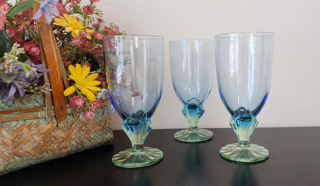 Vintage Bormioli Rocco Bahia Bi-color Iced Tea Glasses – Individual or ...