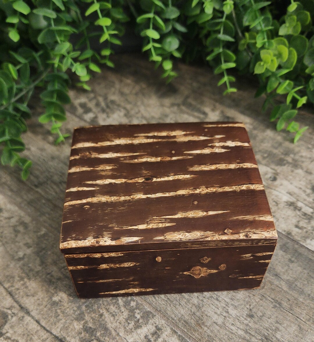 Vintage Japanese Sakura Cherry Tree Bark Trinket Box - Free Shipping - Etsy