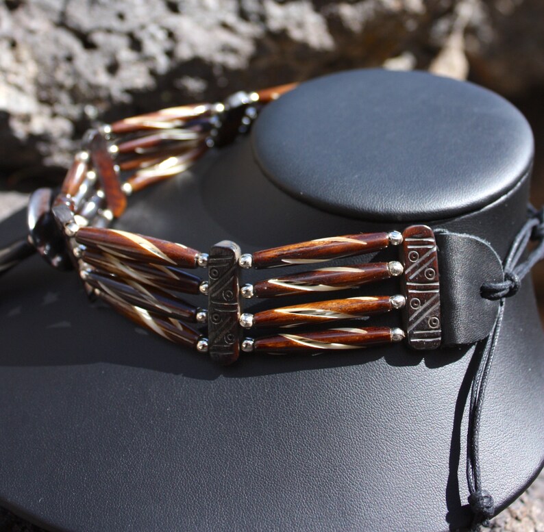 Tribal Unisex Choker, Bone Choker, Native Necklace - Etsy