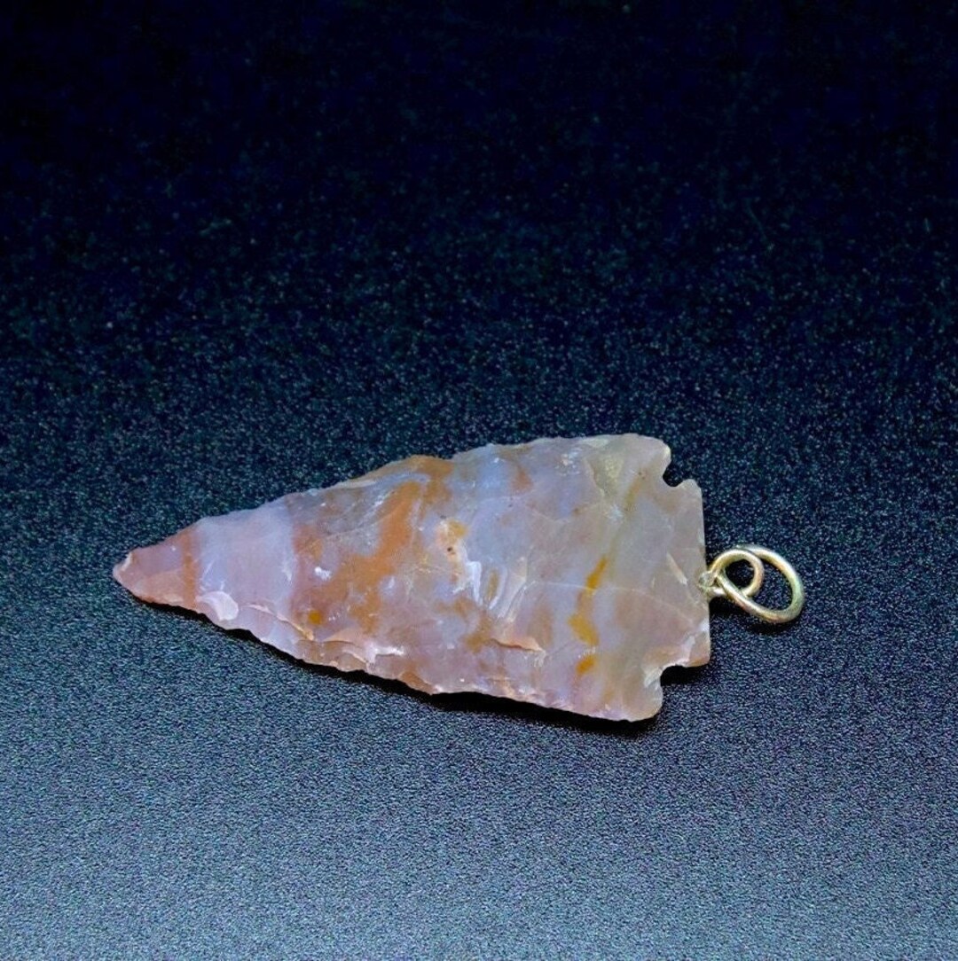 Talisman Arrowhead Indigenous Native Jewelry Earthy Arrowhead Pendant ...