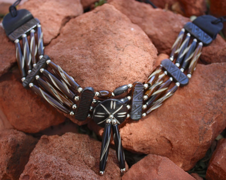 Tribal Unisex Choker Bone Choker Native Necklace - Etsy