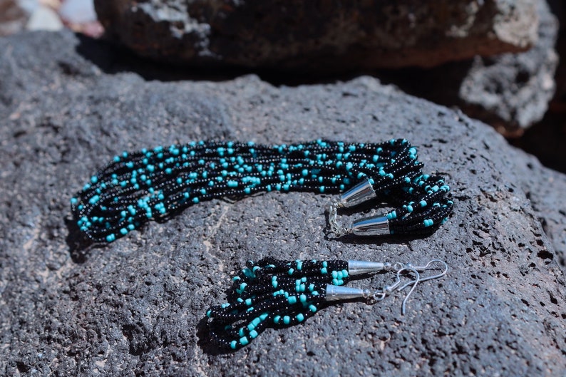 Multi Strand Seed Bead Necklace Glass Seed Beads - Etsy