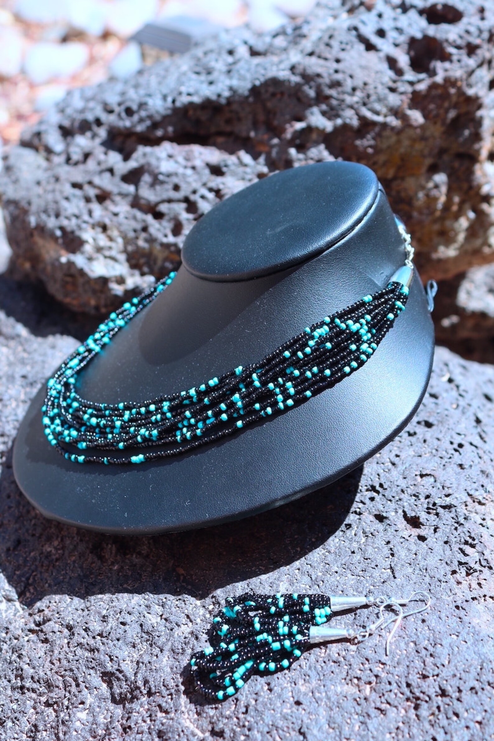 Multi Strand Seed Bead Necklace Glass Seed Beads - Etsy