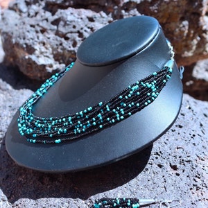 Multi Strand Seed Bead Necklace Glass Seed Beads - Etsy