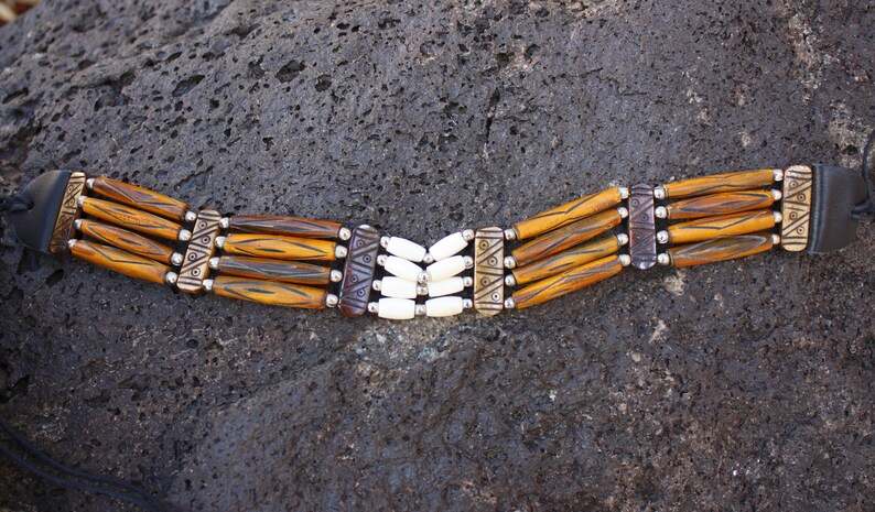 Horn Choker Unisex Choker Hand Carved Tribal Necklace | Etsy