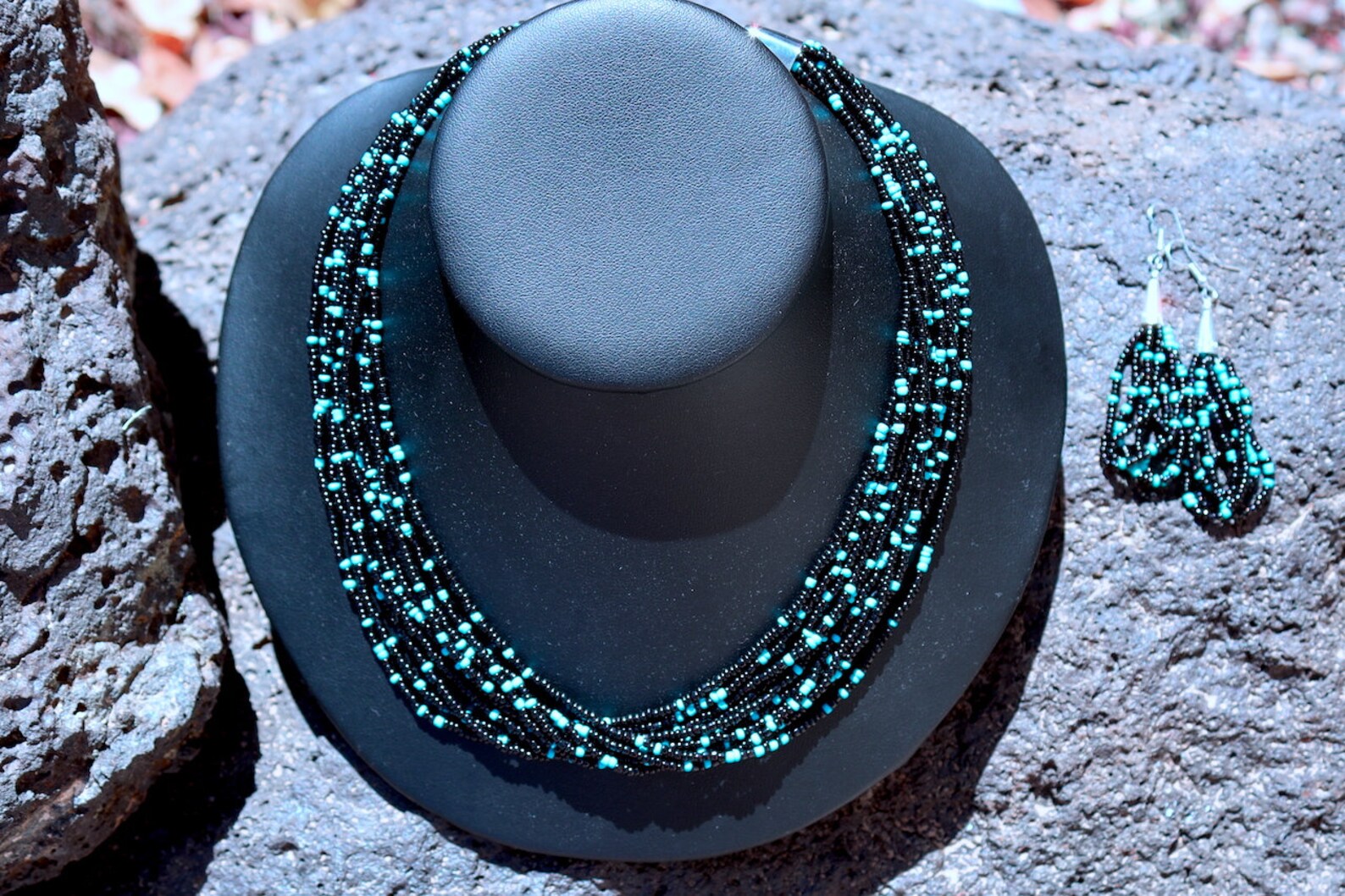 Multi Strand Seed Bead Necklace Glass Seed Beads - Etsy