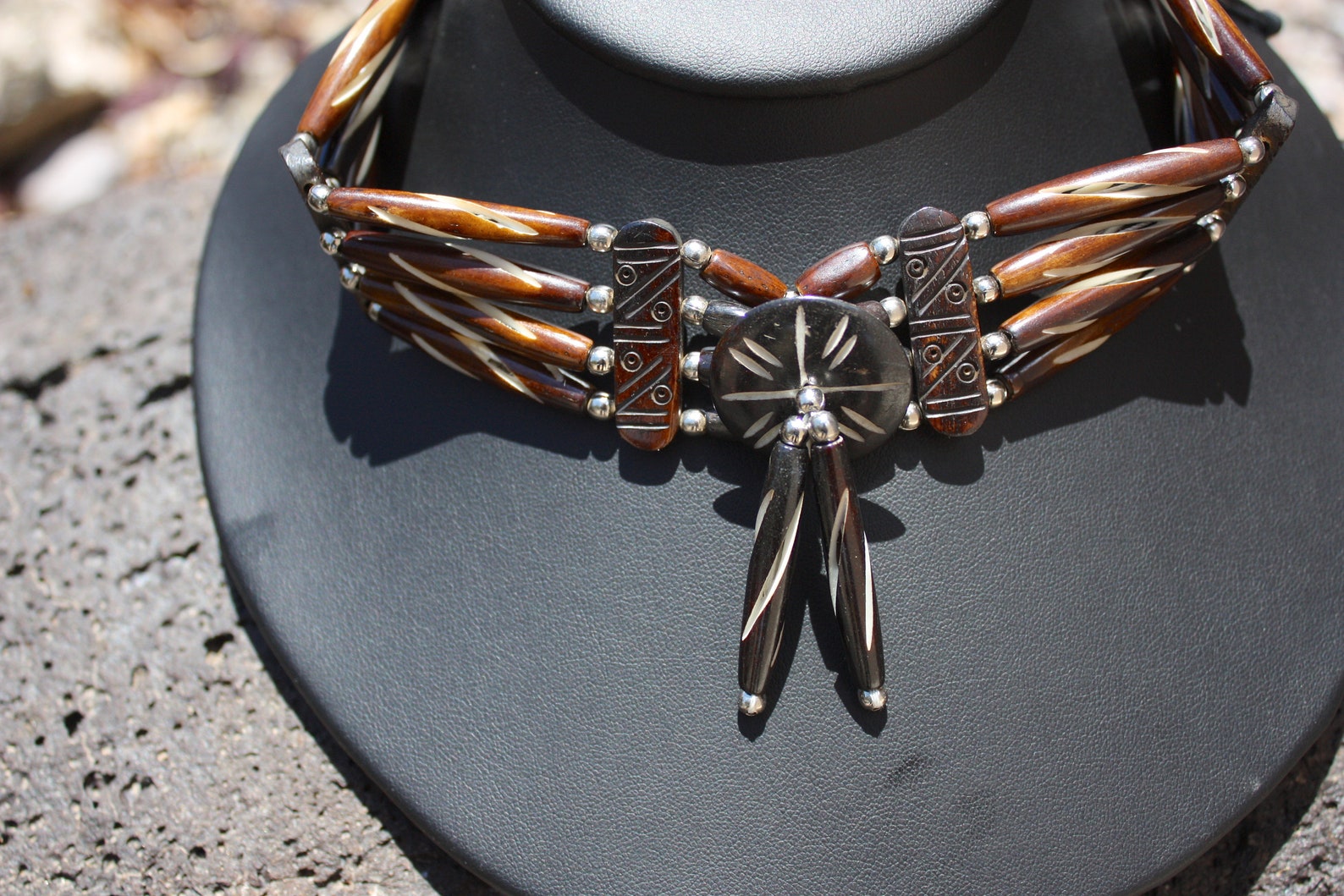 Tribal Unisex Choker Bone Choker Native Necklace | Etsy