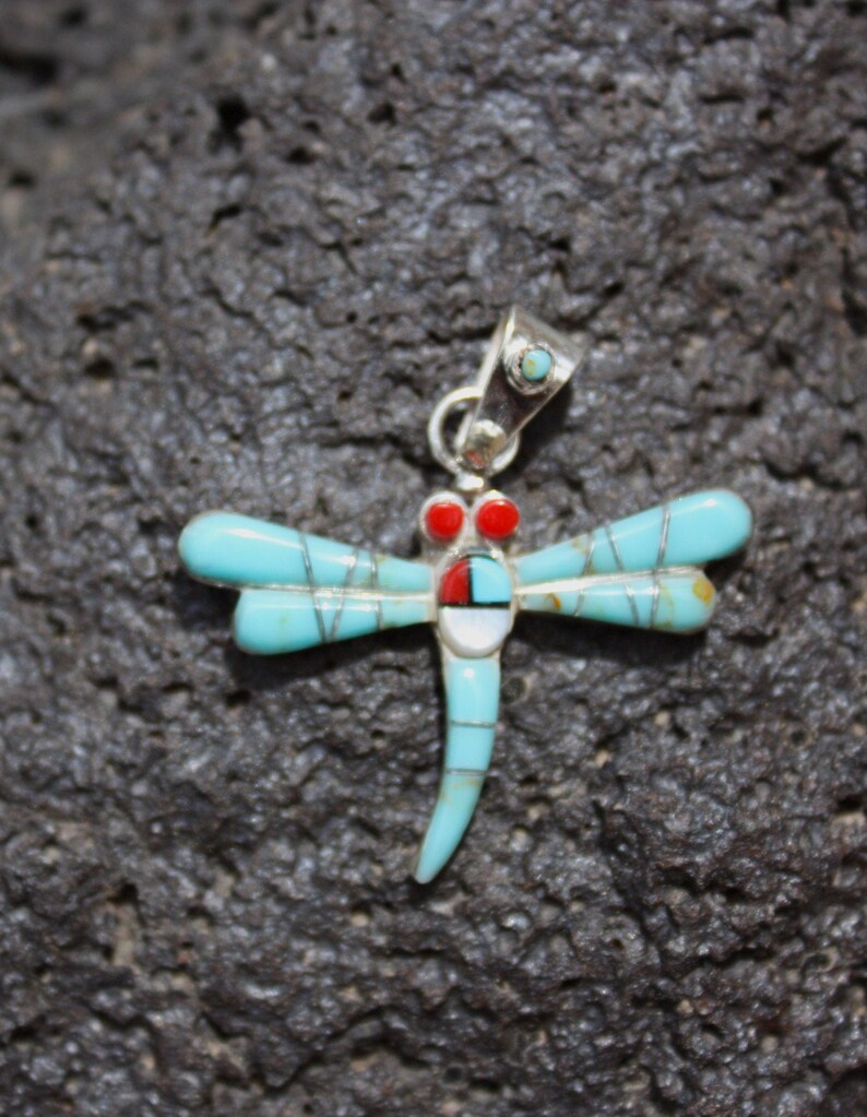 Dragonfly Pendant Native American Jewelry Dragonfly | Etsy