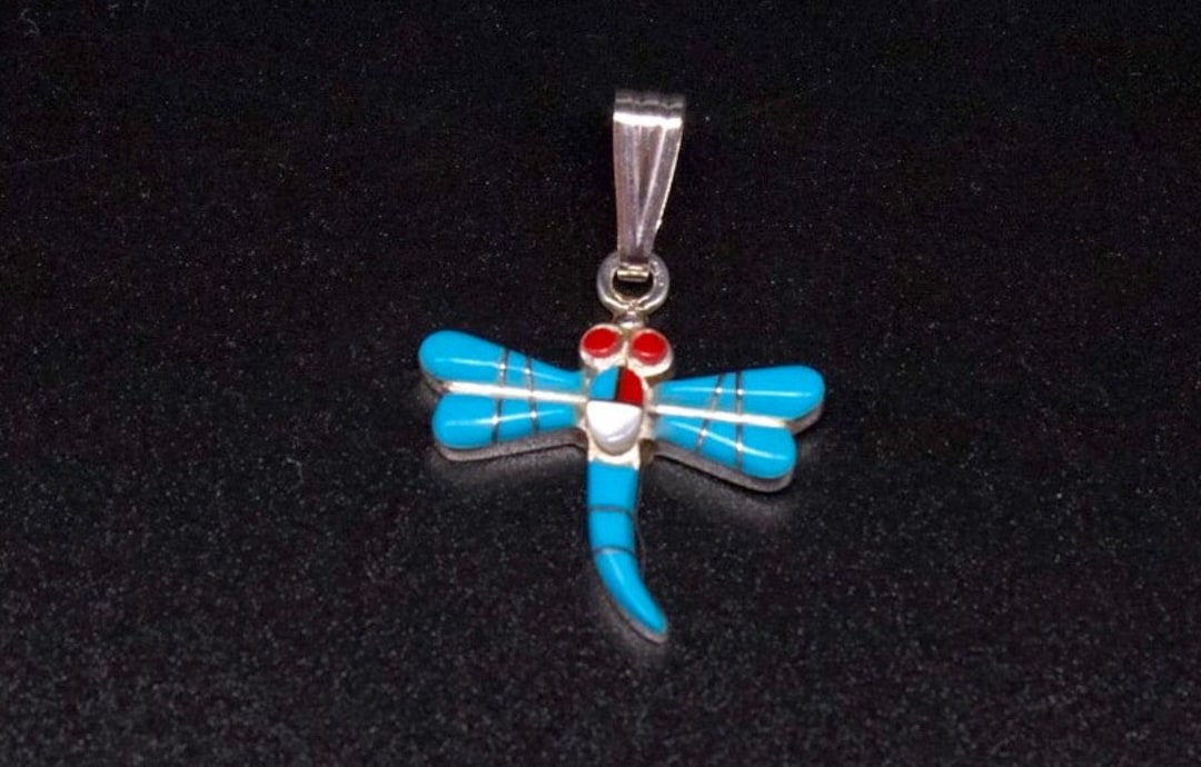 Dragonfly Pendant, Native American Jewelry, Dragonfly, Dragonfly ...