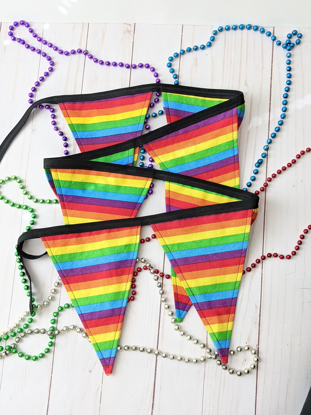 LGBTQ Pride Banner - Queer Pride - Gay Pride Garland- Rainbow Fabric ...