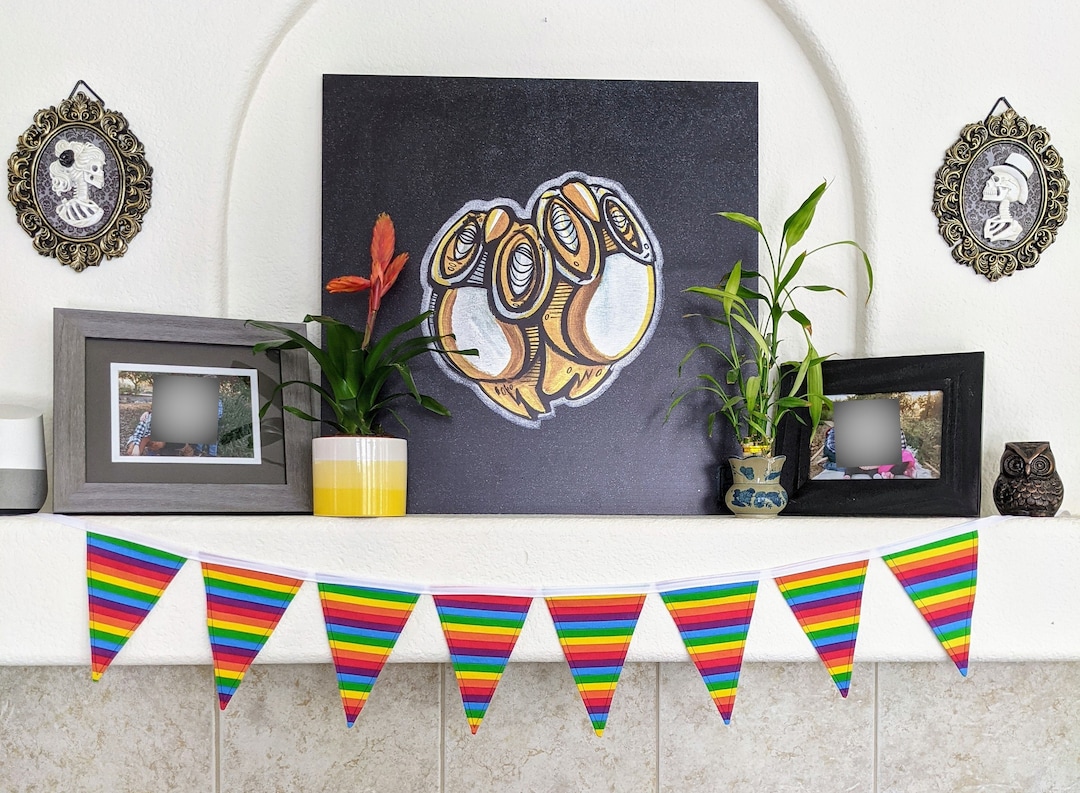 LGBTQ Pride Banner - Queer Pride - Gay Pride Garland- Rainbow Fabric ...