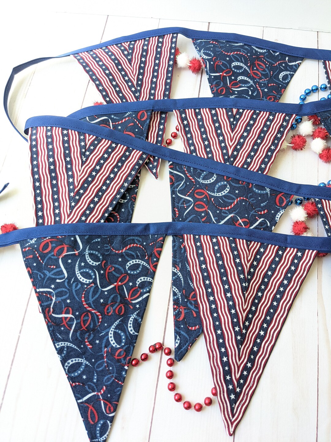 4th of July Bunting - July 4th Banner - Patriotic Banner - Patriotic ...