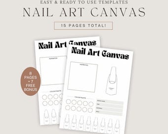 Nail Art Design Planner - Etsy