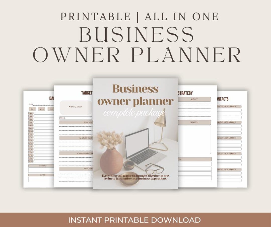 Ultimate Business Planner | 78-page Editable Canva Template for Small ...