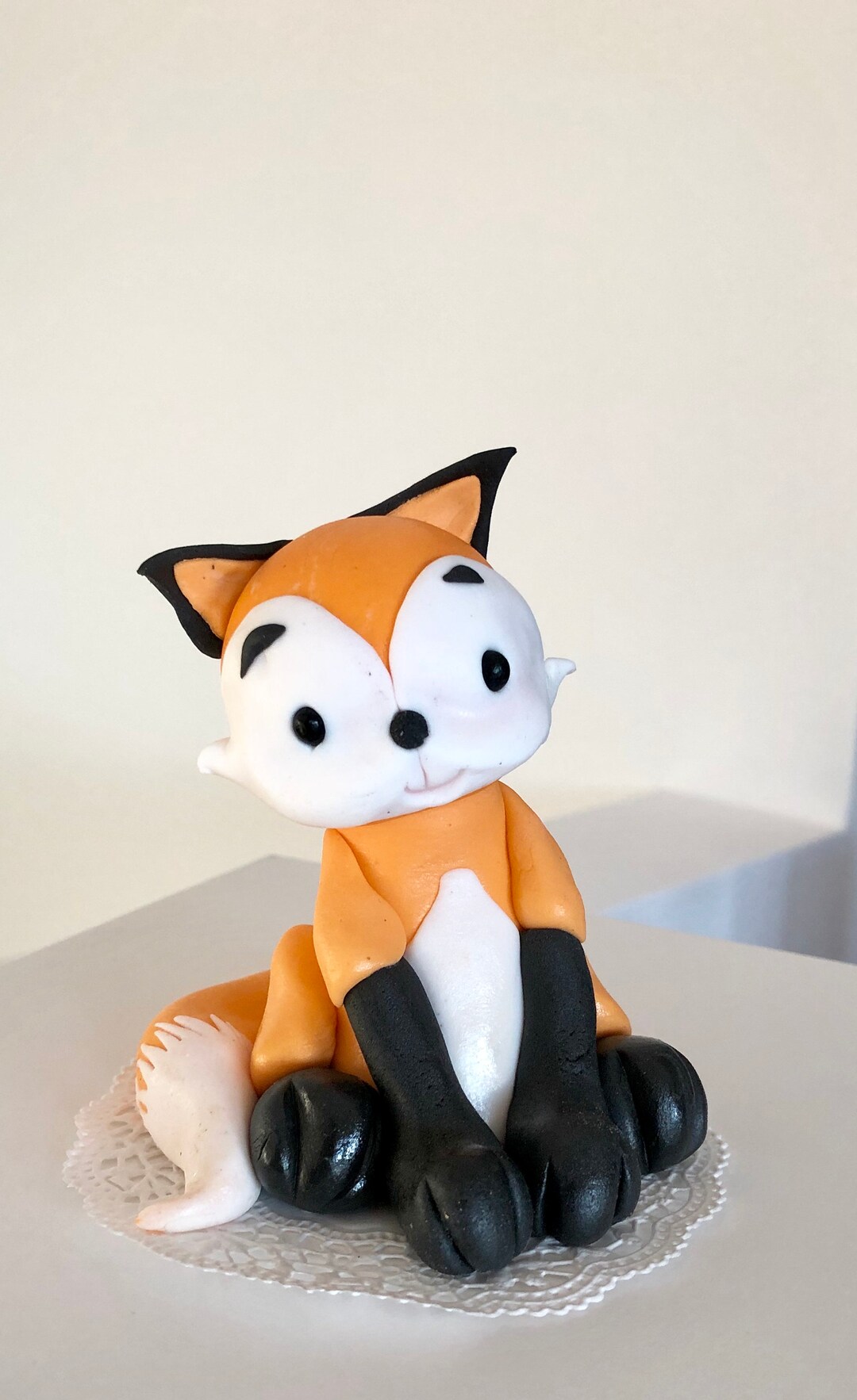 Fondant Fox Little Vixen Sugar Figure Forest Cake Topper Cake ...