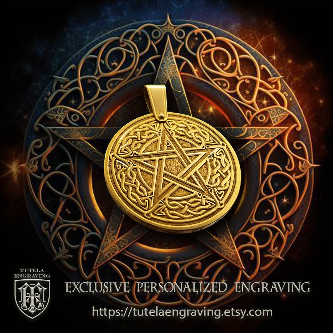 Five Element Star Pendant Pentacle - Etsy