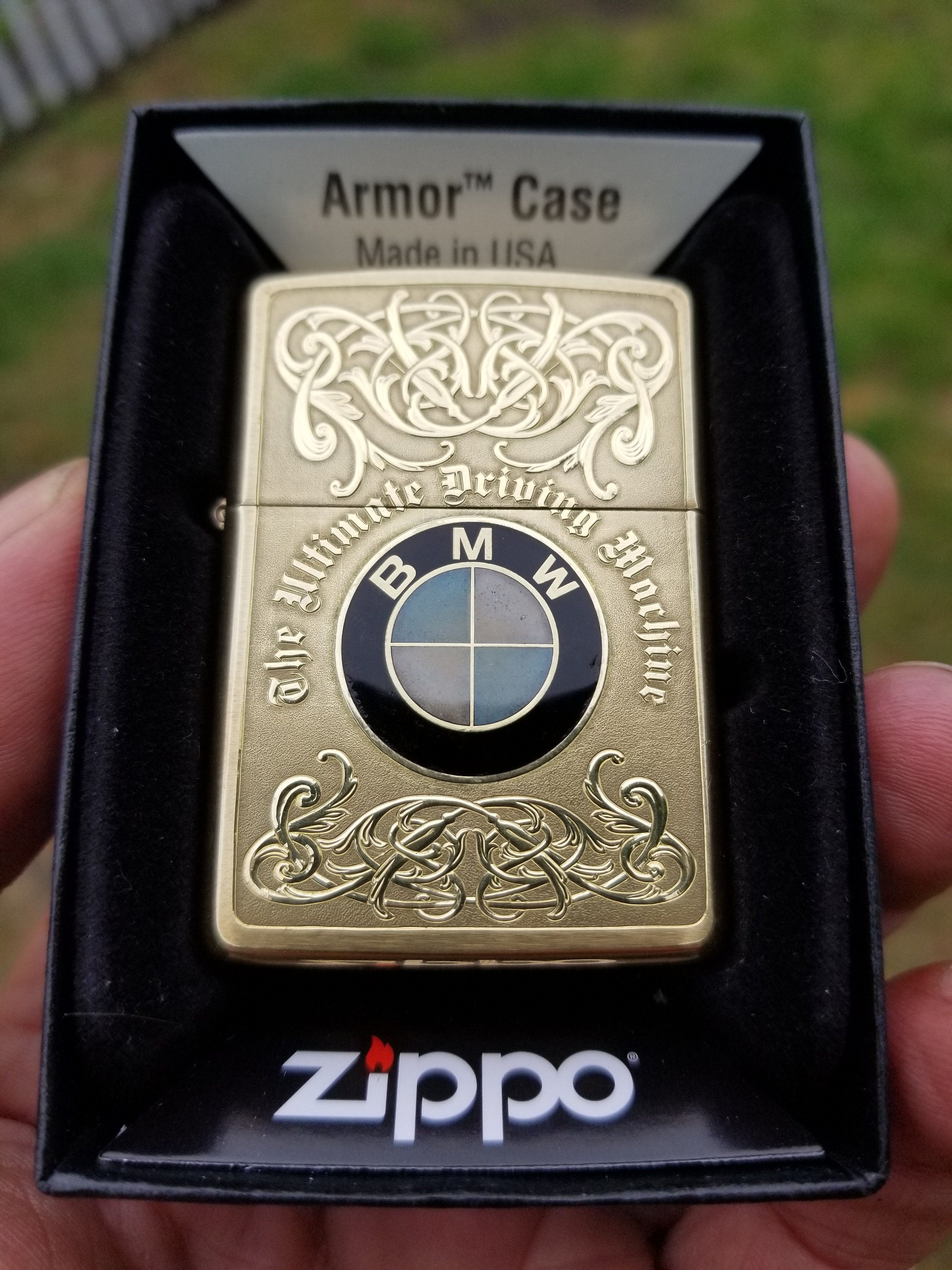Zippo Lighter Hand-carved With BMW Logo. Author's Work of - Etsy