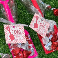 I Dig You Valentine Tag Dig Valentine Tag Printable Valentine's Day ...