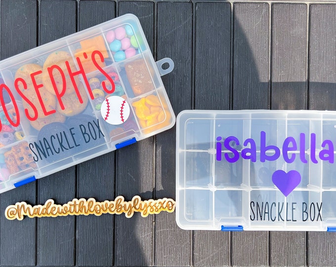 Personalized Snack Box - Snackle Box - Kids Snack Container - Etsy
