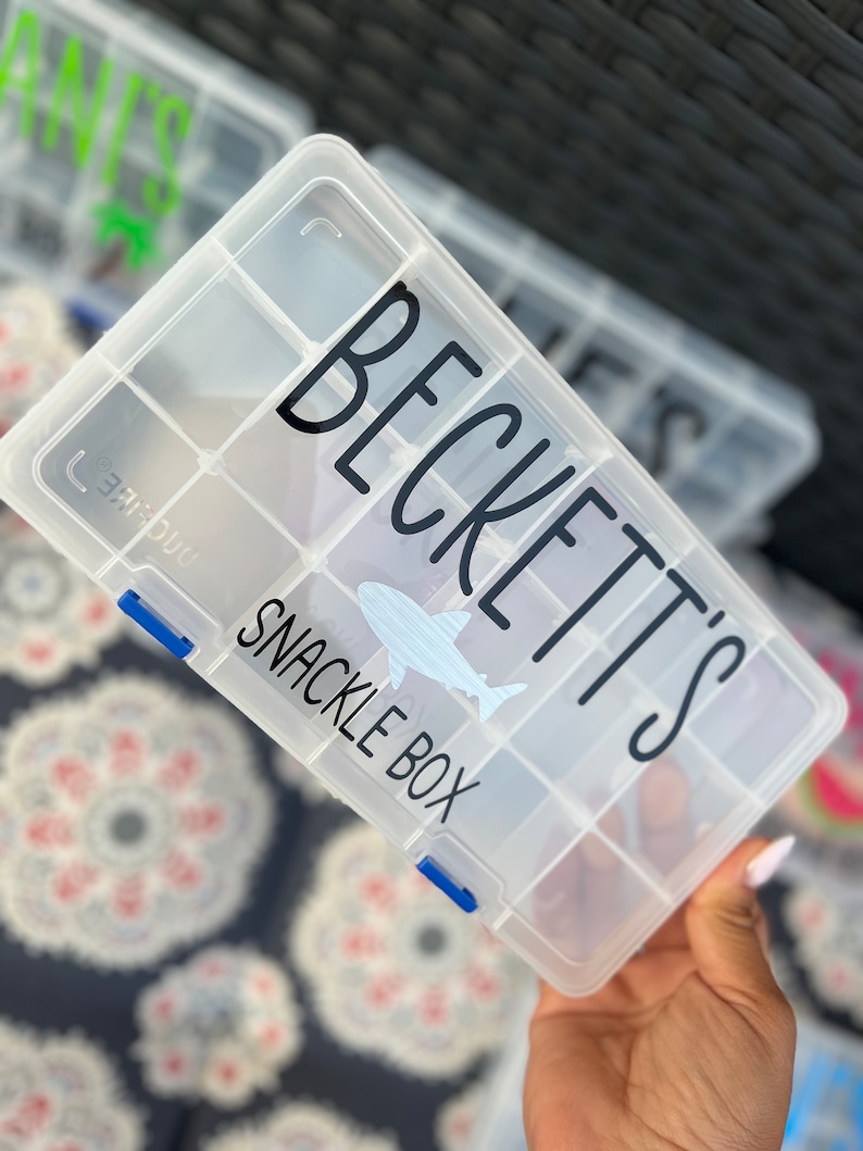 Personalized Snack Box - Snackle Box - Kids Snack Container - Etsy