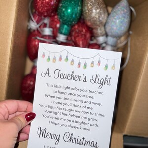 Teacher's Light Ornament | Etsy