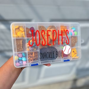 Personalized Snack Box - Snackle Box - Kids Snack Container - Etsy