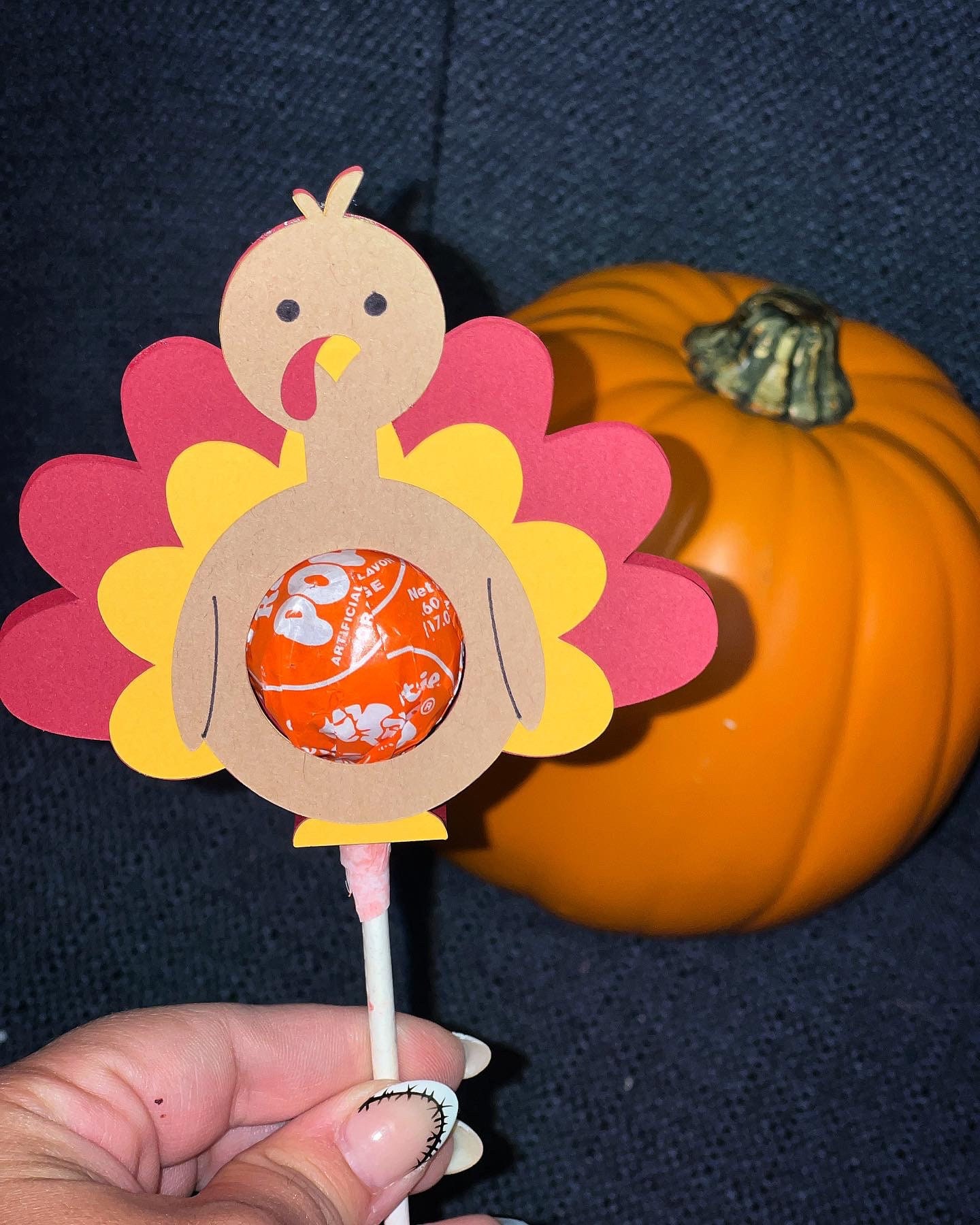 Wooden Tootsie Pop Turkey