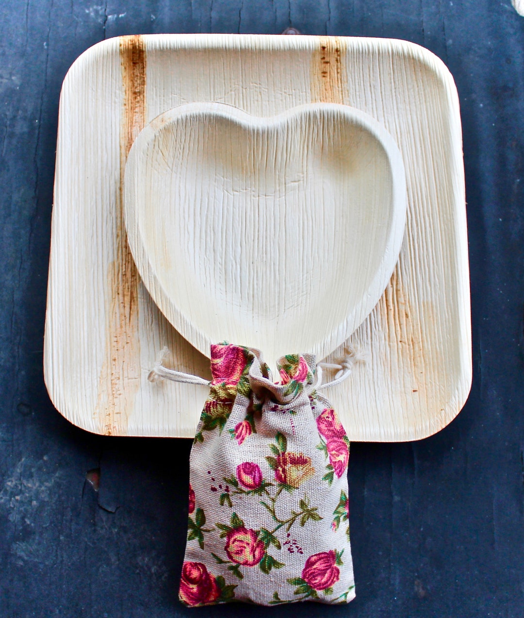 Palm Leaf Plate Baby Shower Bamboo Type 25 Pices 10" Squar Plates Ane ...