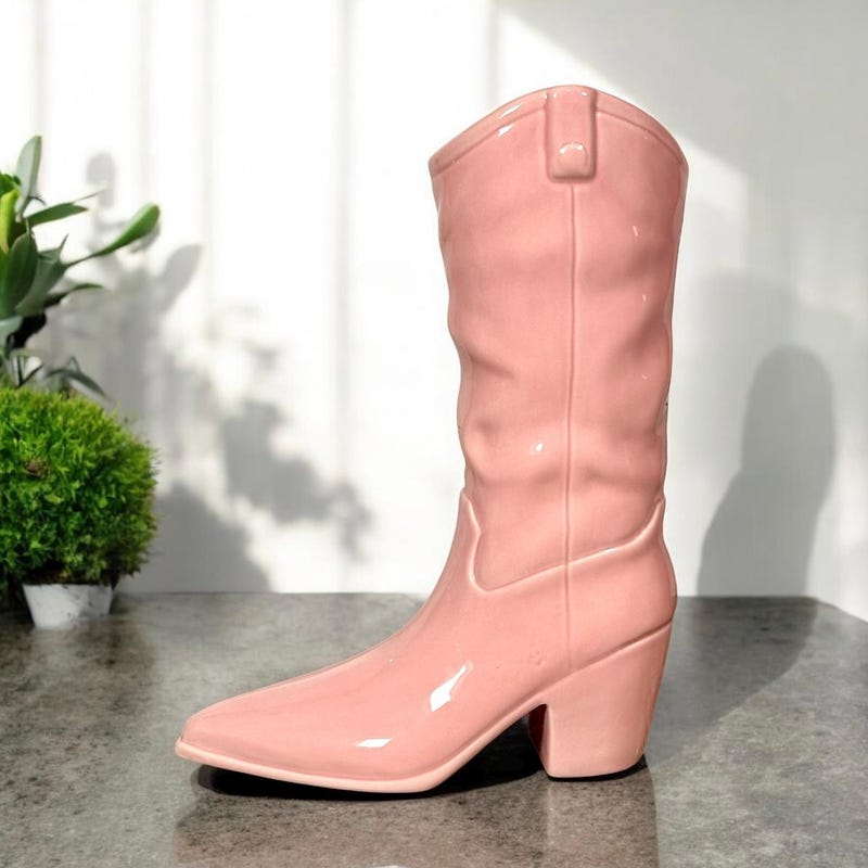 Cowboy Boot Vase - Etsy