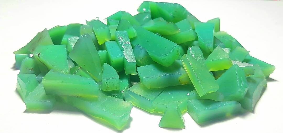 Dyed Chrysoprase Chalcedony Rough Gemstone: Raw Slices - Etsy