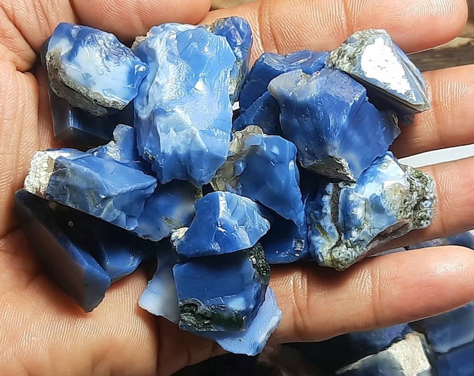 Owyhee Blue Opal Points From Oregon | Blue Opal Obelisk Points (you ...
