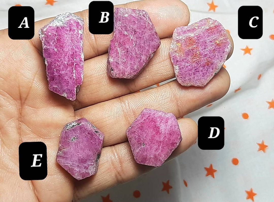 Natural Unpolished Ruby Rough Gemstone,ruby Specimens,ruby Crystal,ruby ...